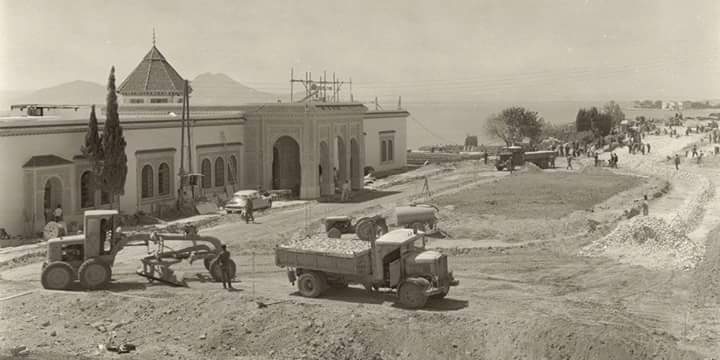 Une photo rare : Le palais présidentiel de Carthage en chantier
